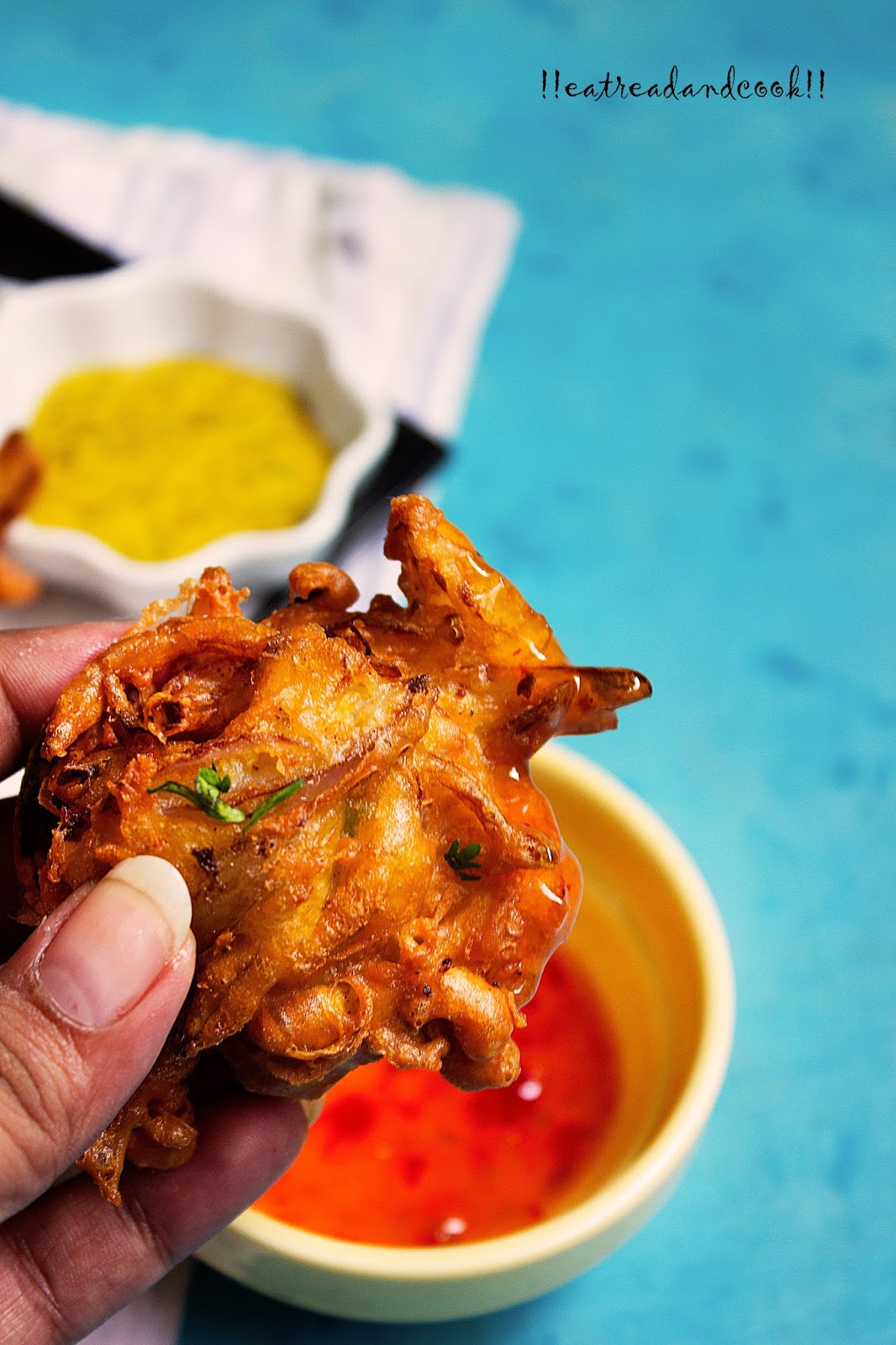 Pyaji / Onion Bhaji / Onion Fritters