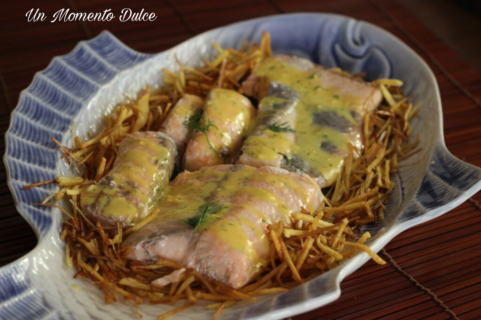 Un momento dulce: SALMÓN CON EMULSIÓN DE LIMÓN Y CON CRUJIENTE DE ...