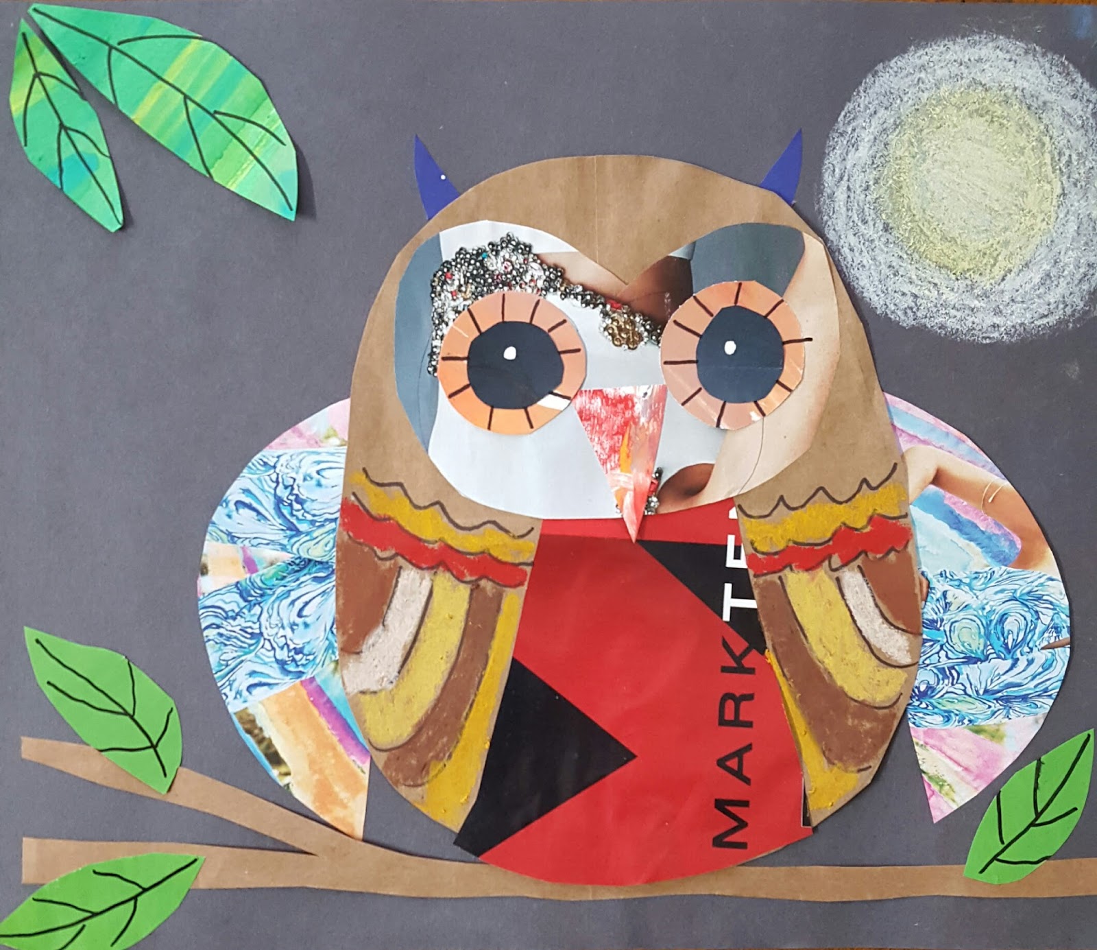 MaryMaking: Earth Day Peacock Collages