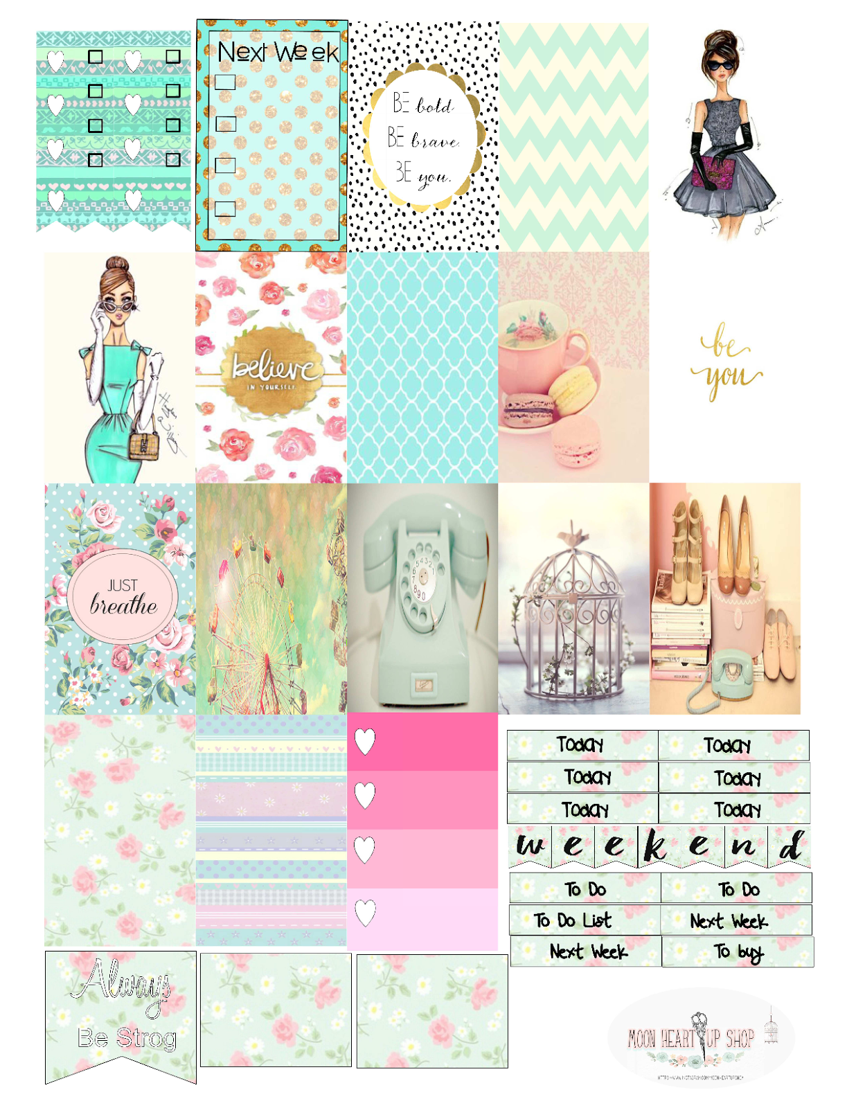 Tabatha Nicolee: Stickers para La semana de la Mujer