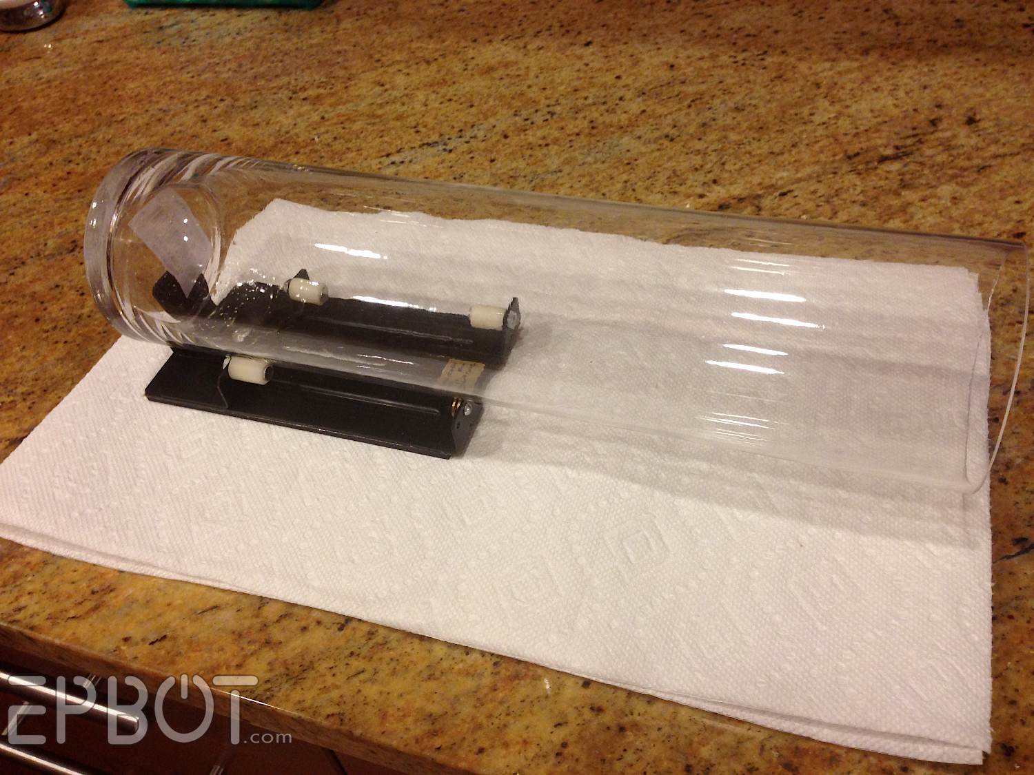 EPBOT: Our Glass Nixie Clock Case!