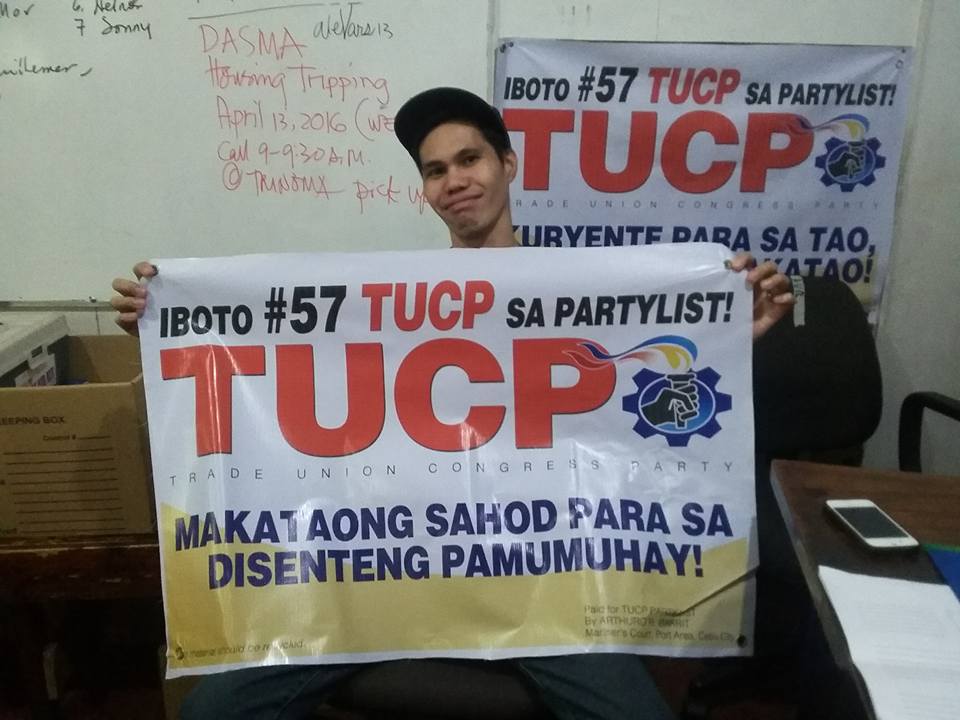 BASTA #57 TUCP PARTY-LIST SIGURADO