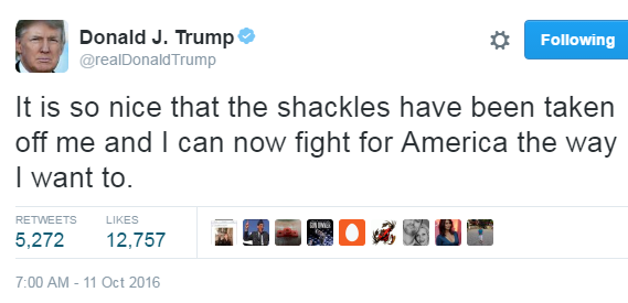 'Shackles have been taken off me & I can now fight for America ...
