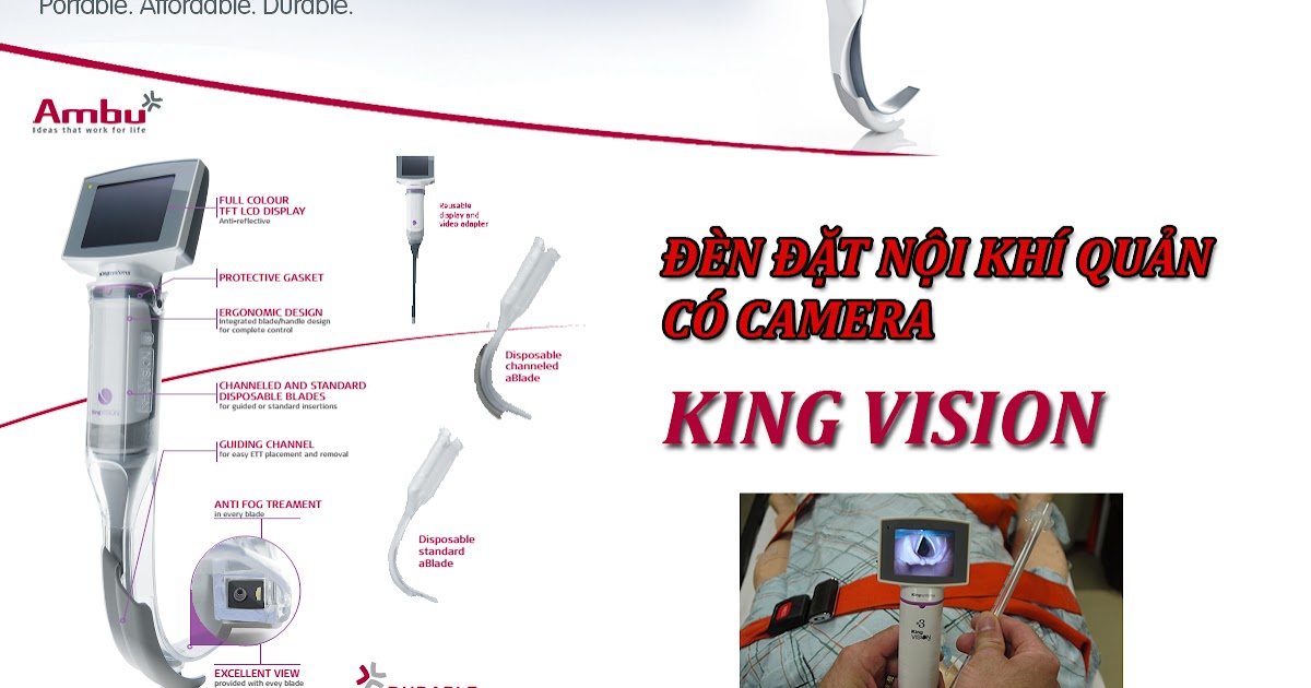 ĐÈN ĐẶT NỘI KHÍ QUẢN CÓ CAMERA KINGVISION | Thiết bị y tế