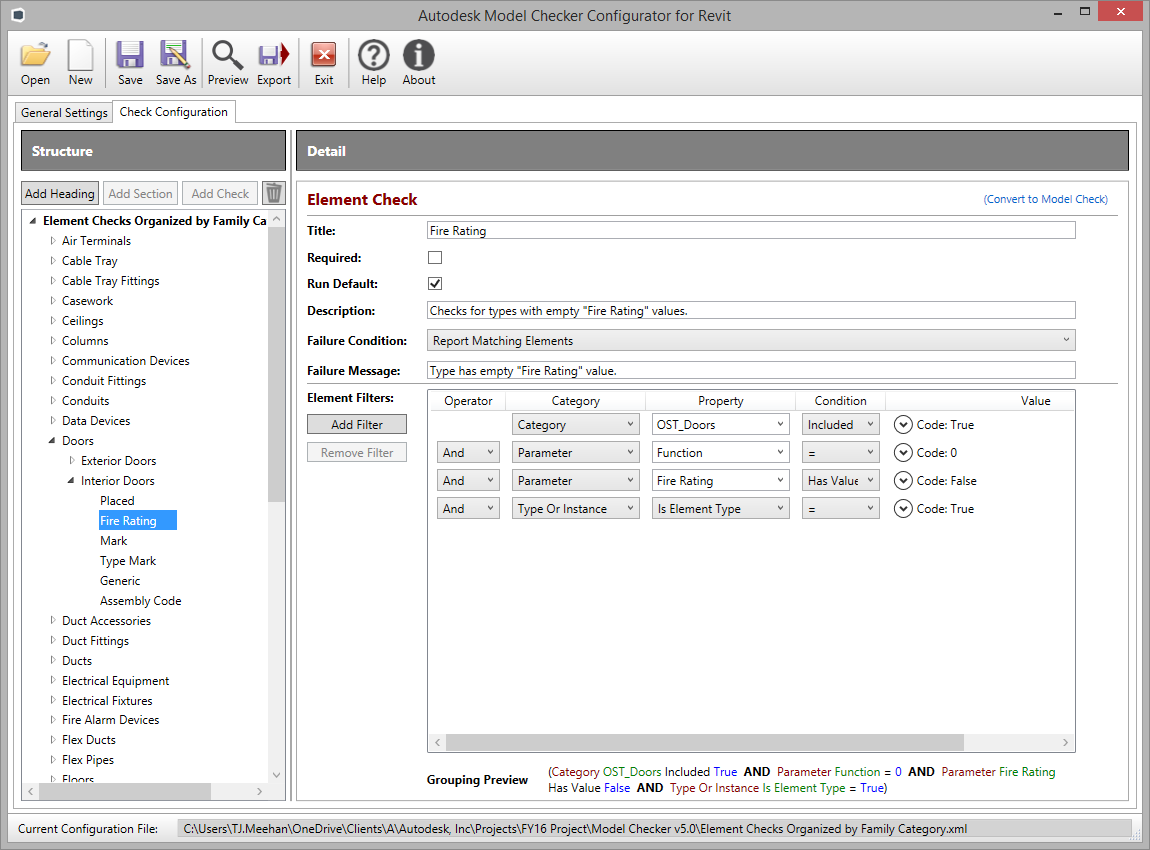 Revit Add-Ons: Free Autodesk Model Checker Configurator for Revit