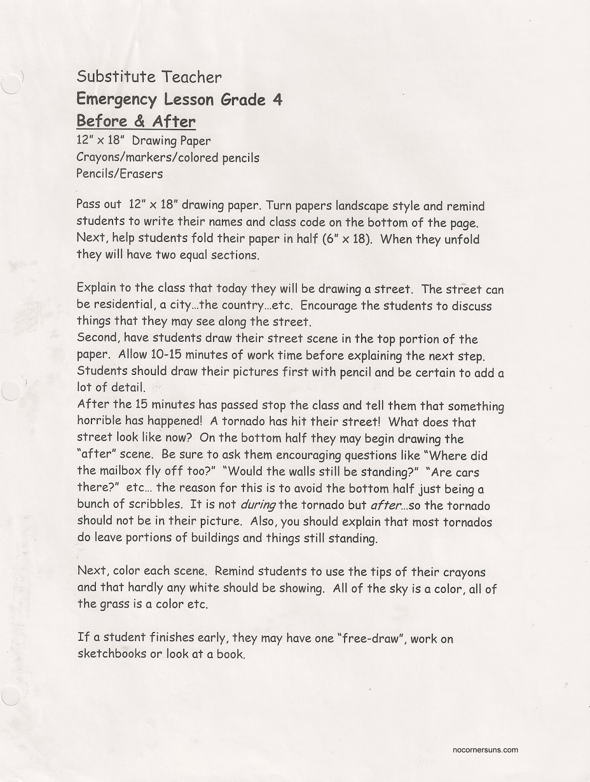 No Corner Suns: Free art sub lesson download: Before & After ...