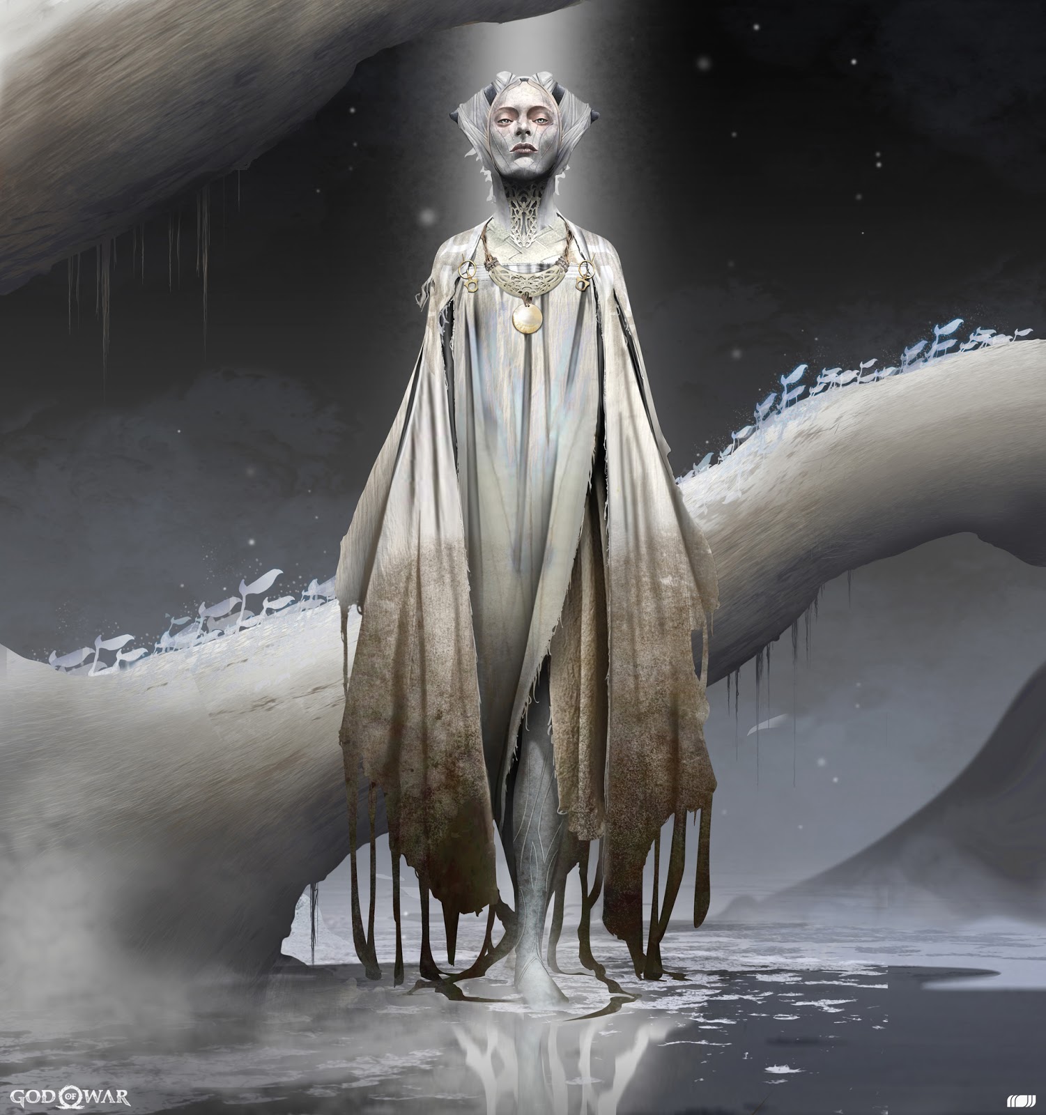 Longfish: Light Elf Character Design in God of War