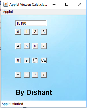 Calculator in Java - PROGRAMMING