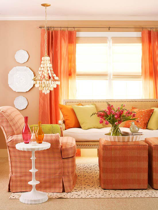 New Home Interior Design: Warm Color Schemes