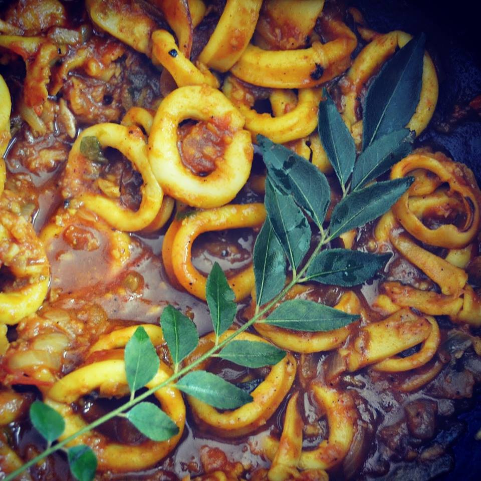 Squid Dry Roast | Kanava Thoran Recipe | Koonthal Thoran Kerala Style ...