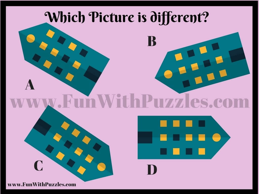 Odd One Out Building Puzzle for Students: Visual Challenge