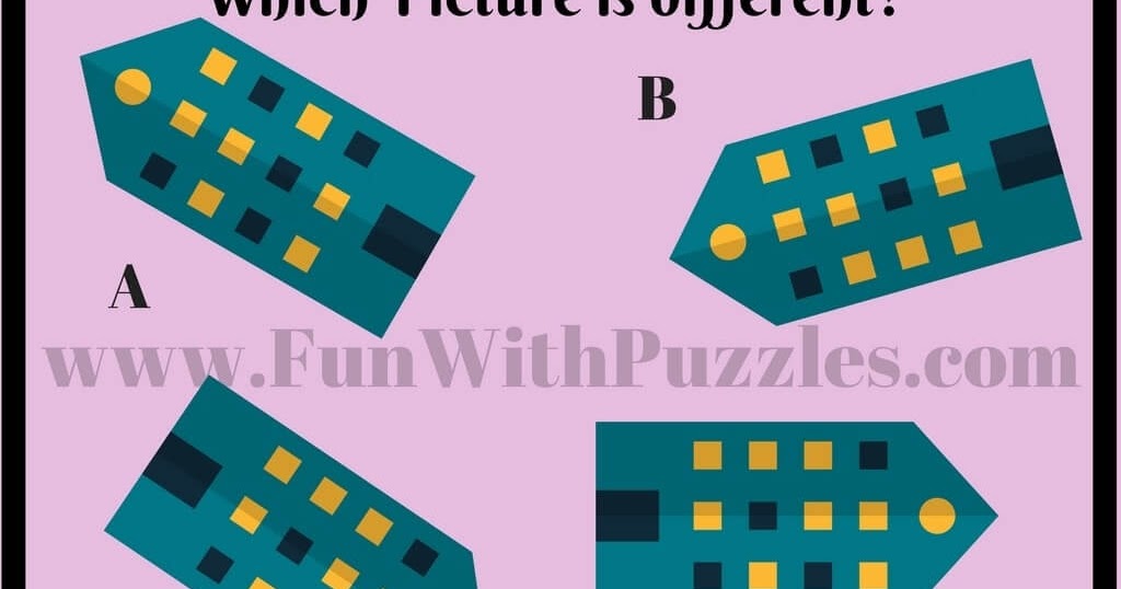 Odd One Out Building Puzzle for Students: Visual Challenge