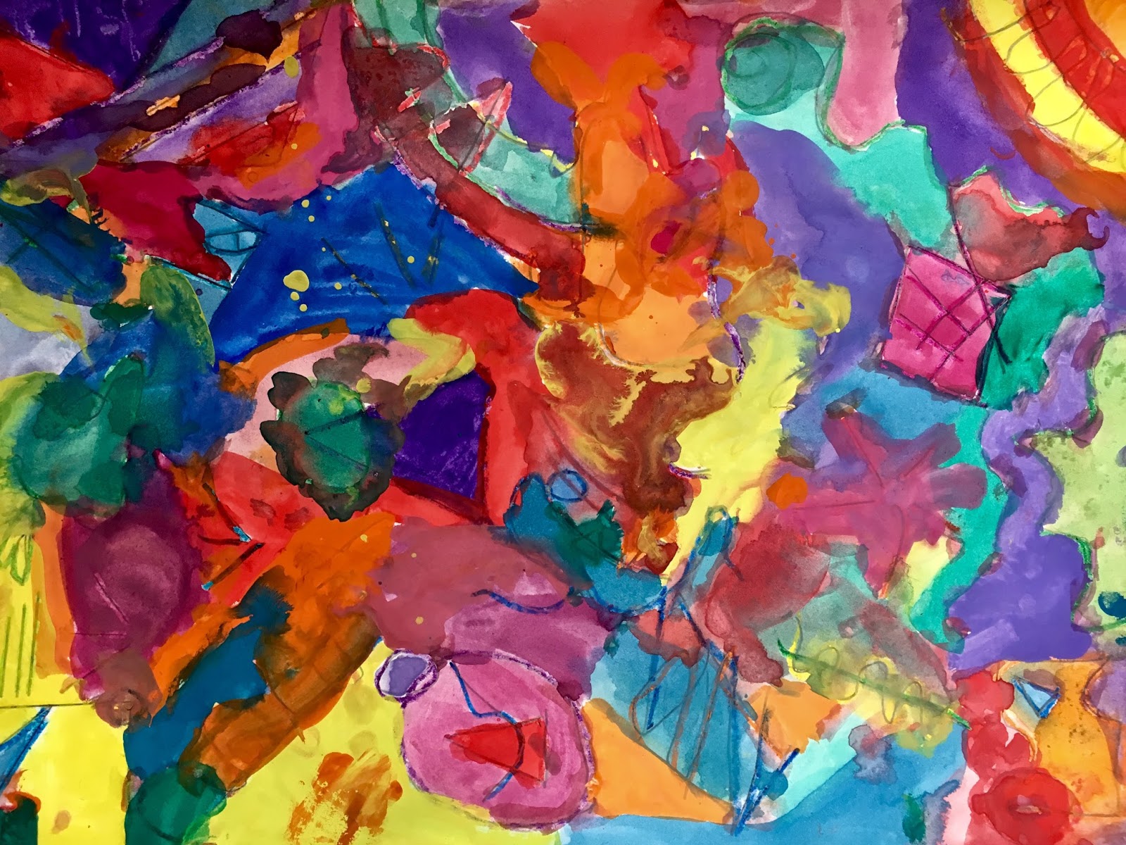 The Donald McKay Virtual Gallery: 5th Grade Abstract Paintings