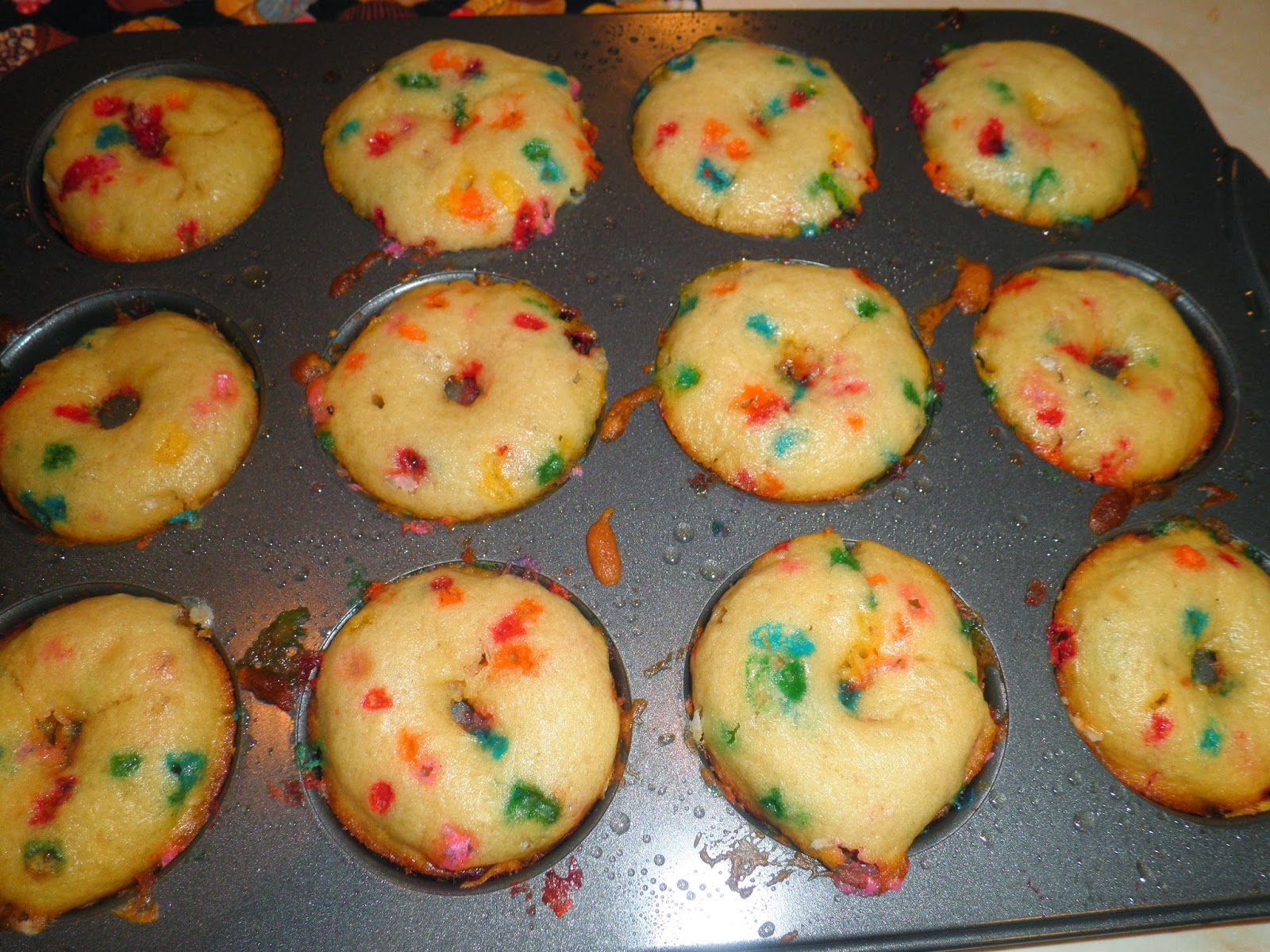 Secrets from the Cookie Princess: Baked Confetti Mini Donuts