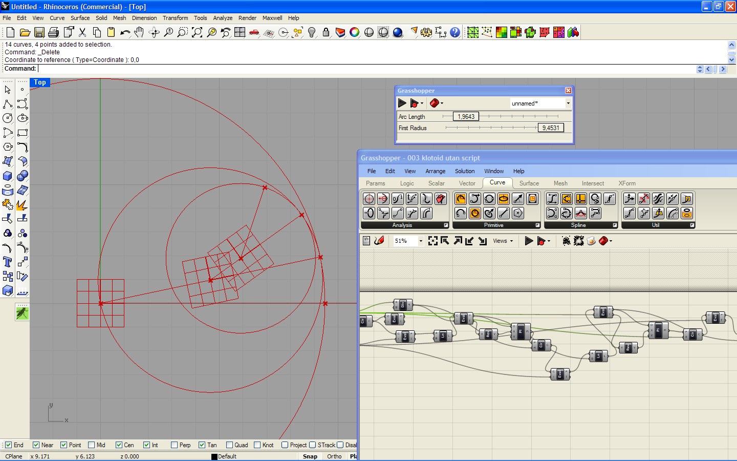 The Geometry of Bending: Grasshopper