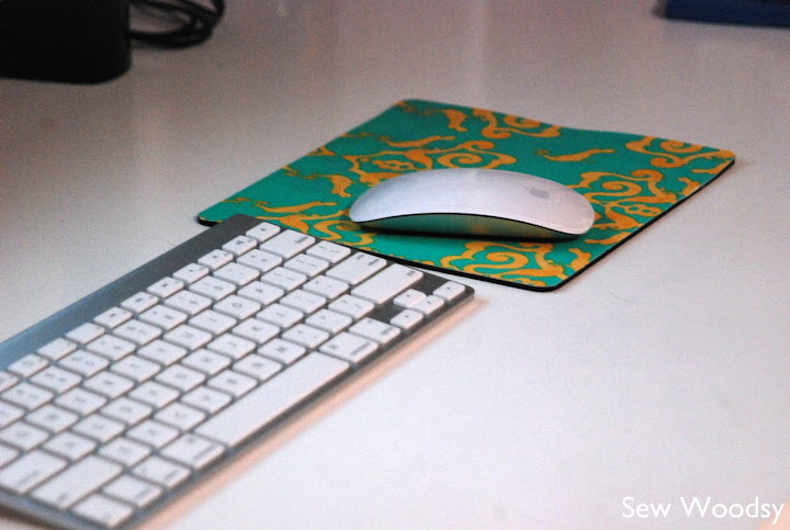 Sew Woodsy: {Tutorial} Mouse Pad Makeover