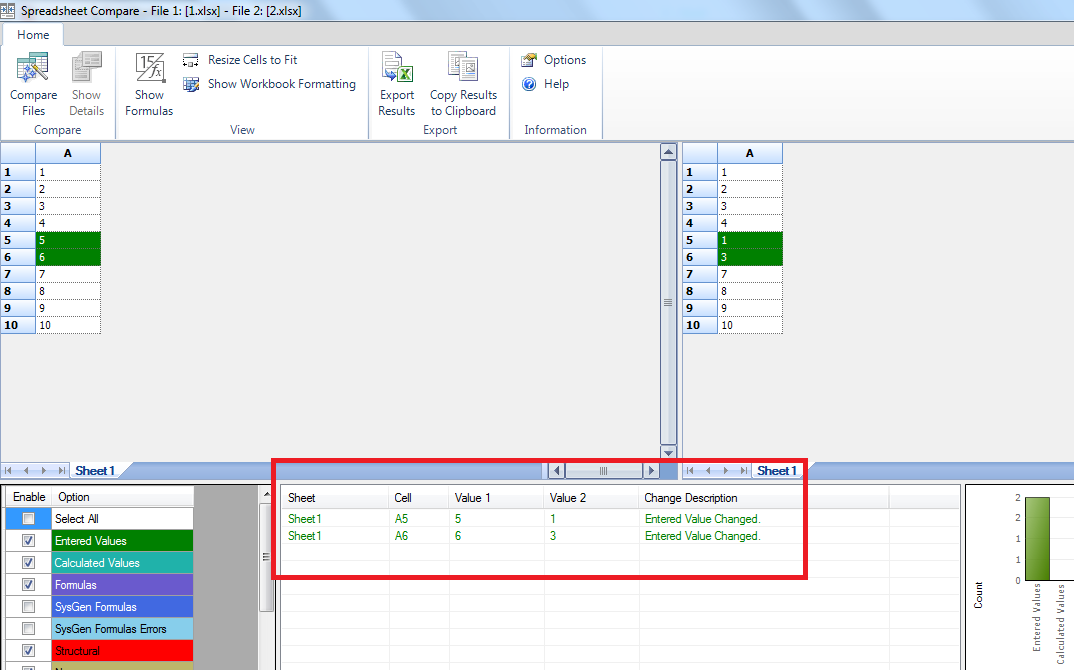 Spreadsheet Compare 2013