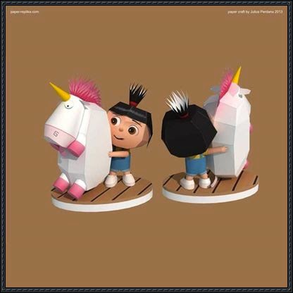 PapercraftZone Br: Agnes - Meu Malvado Favorito - Papercraft