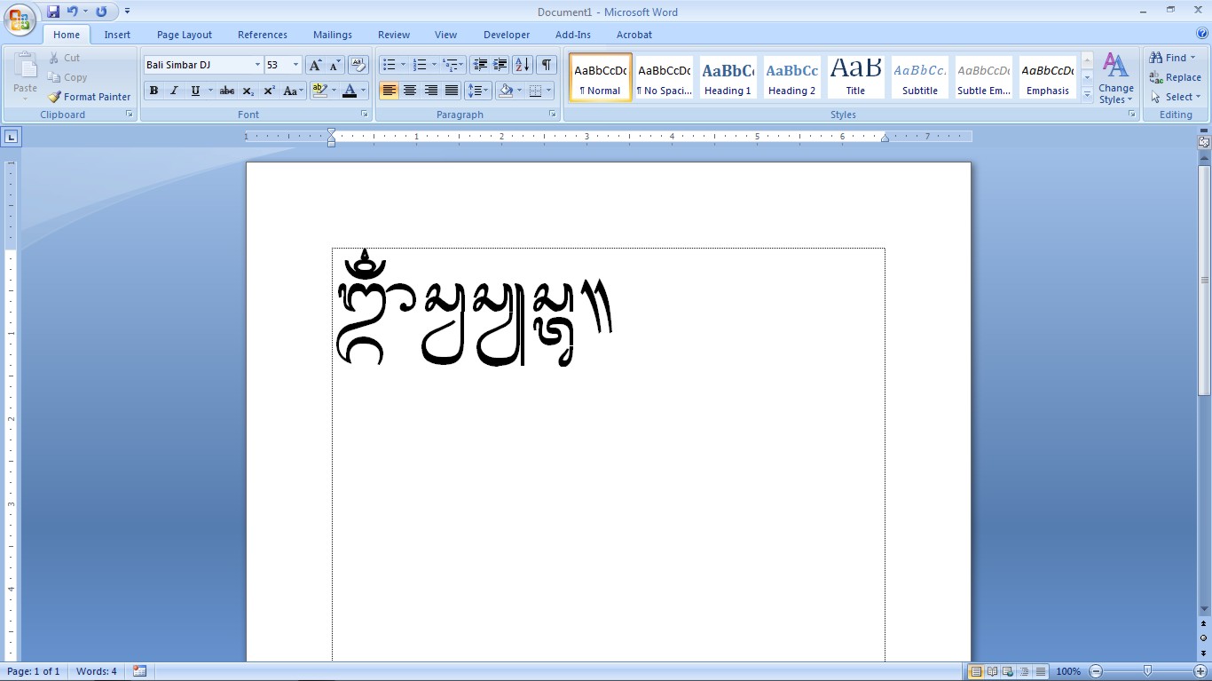 Font Aksara Bali Simbar ~ Free games, software full version