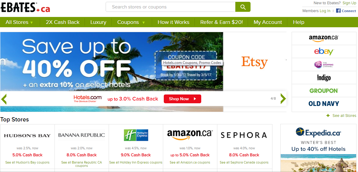 Top Cashback websites in canada