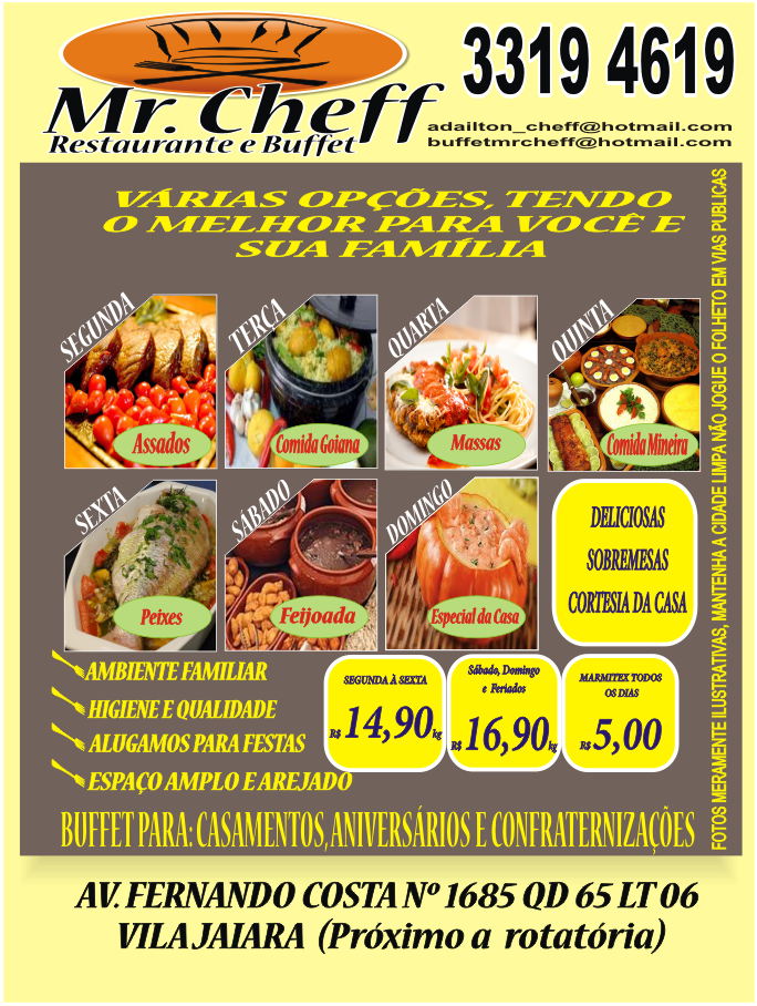 Buffet Mr Cheff: novembro 2011