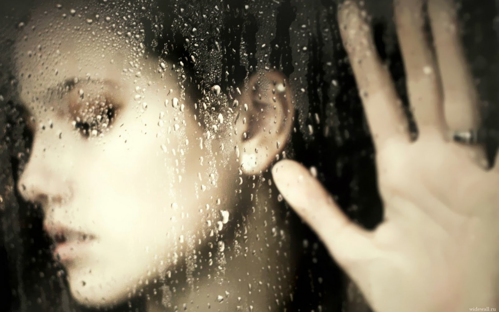 Face Palm Against Window Rain Drops HD Wallpapers | Epic Desktop ...