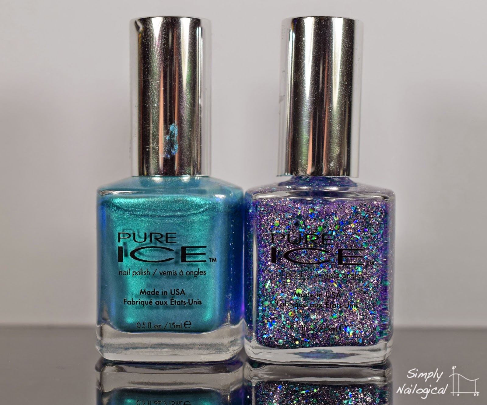 Simply Nailogical: Lazy Sunday: Pure Ice glitter gradient