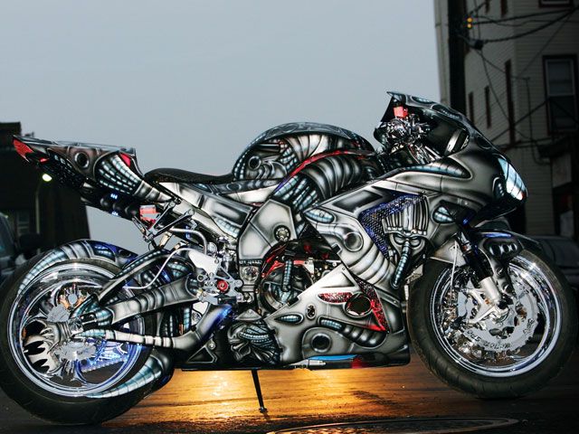 Stylus: Graffiti On Big Motorcycle Design Inspiration For Bikers