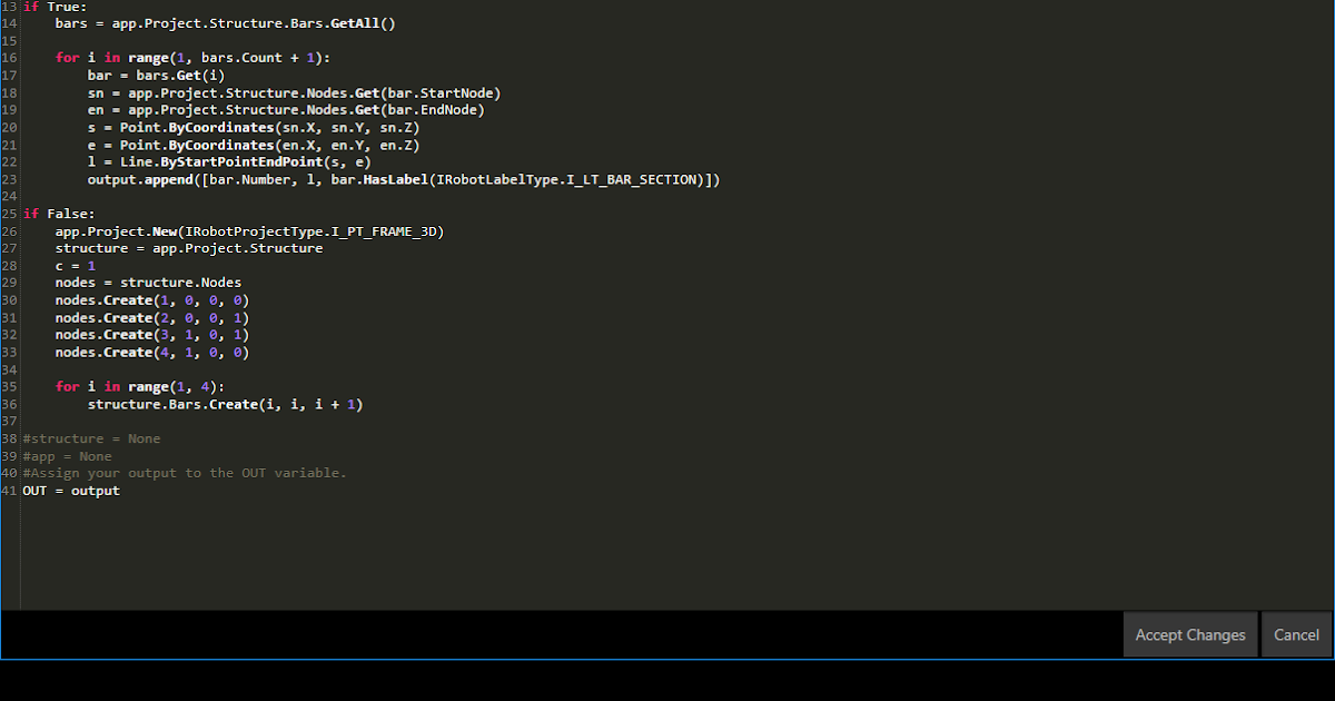 Punto Revit: Robot Structural Analysis via Dynamo in Python