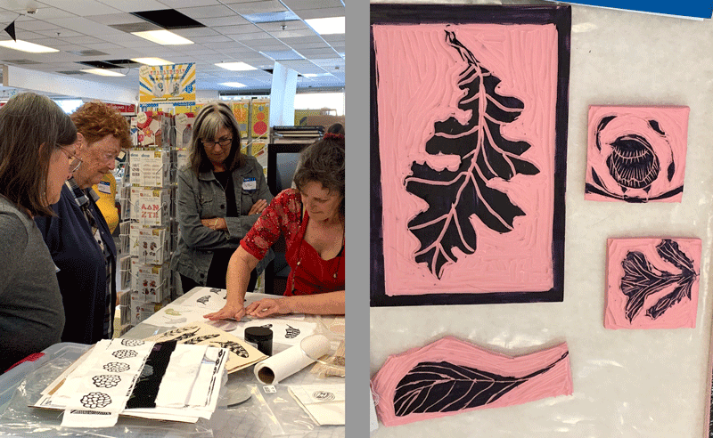 Creative Space: Block Printing on Fabric Workshop in Santa Rosa, CA