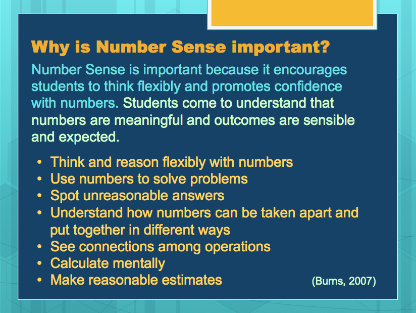 MathSnack: Developing Number Sense