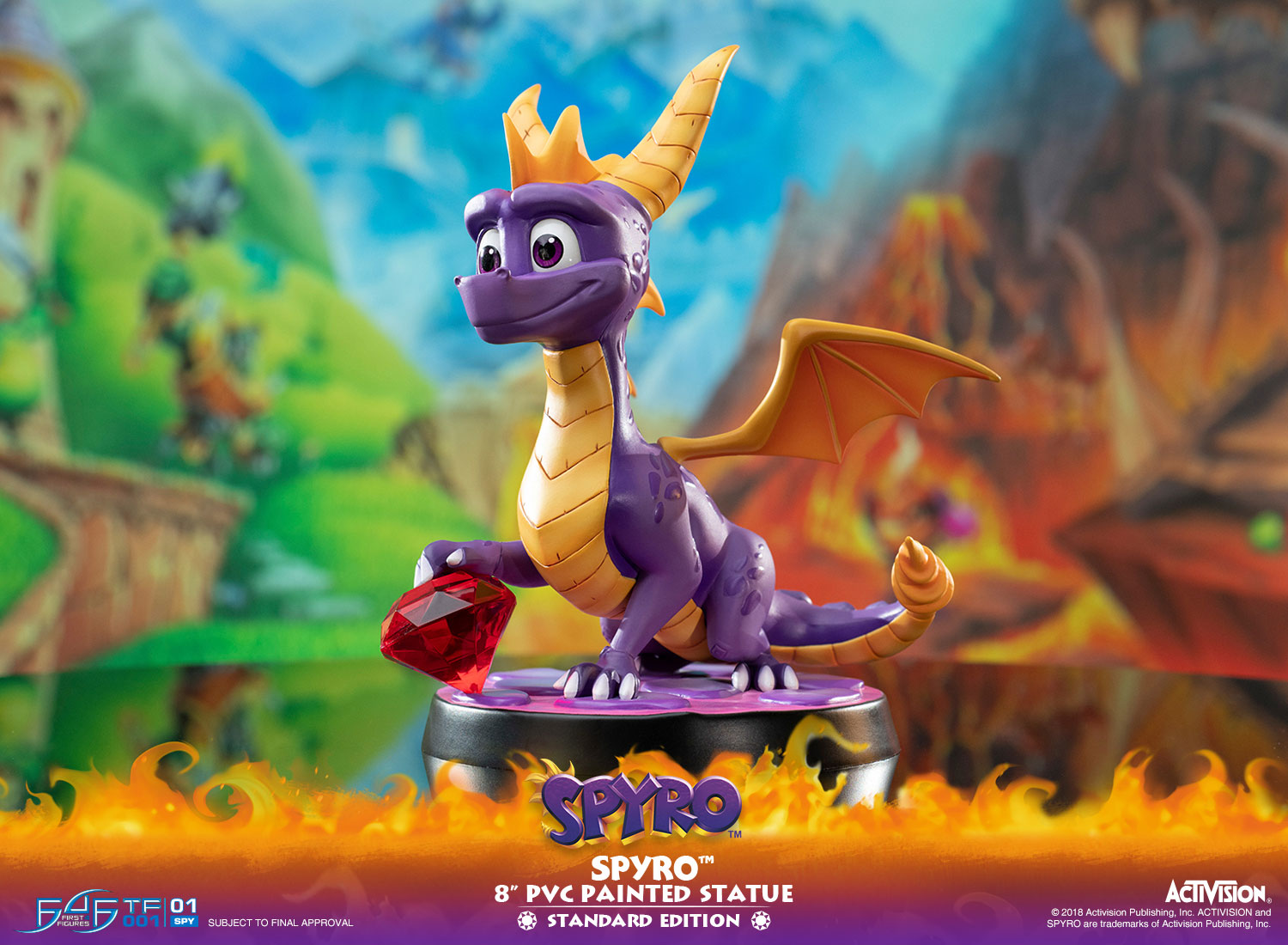 Spyro the Dragon PVC Statue (First 4 Figures)