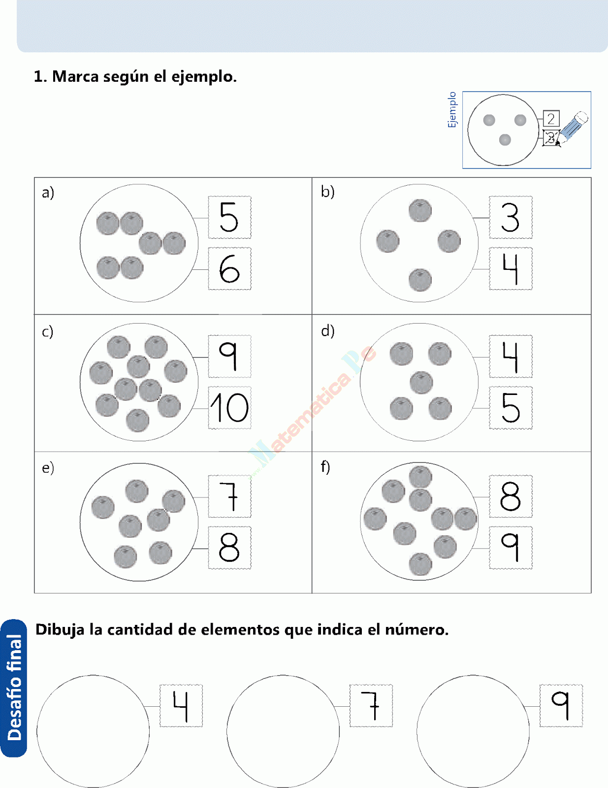 CONTAR , ESCRIBIR Y LEER NUMEROS DEL 1 AL 10 – ACTIVIDADES MATEMATICAS ...
