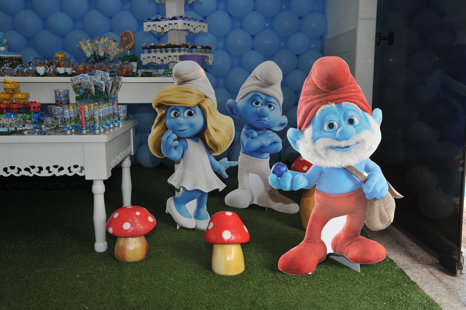 Paula Figueiredo: FESTA DOS SMURFS