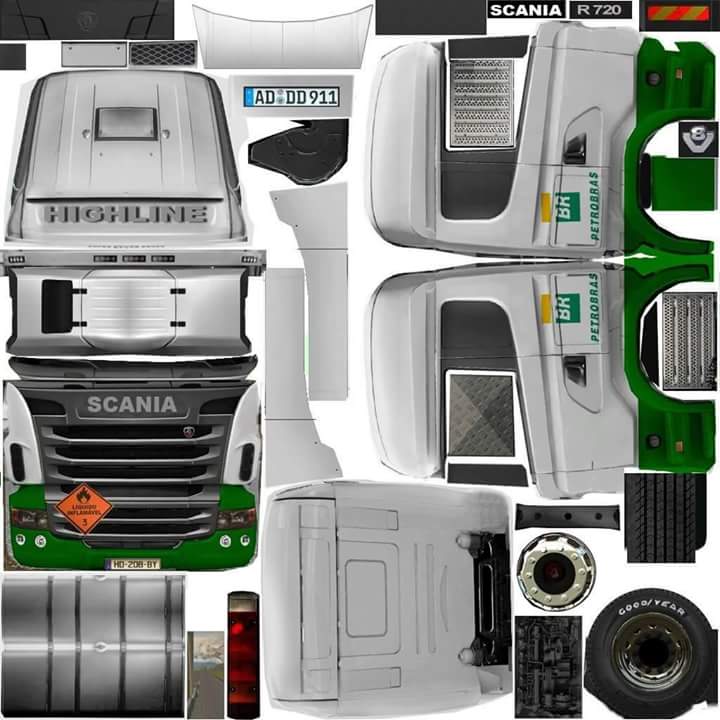 SKIN SCANIA R580 V8 ESTILO 2