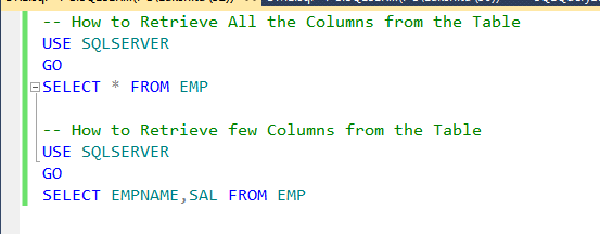 Bala Krishna's MSBI Blog: SQL SERVER -- DRL Commands -- Part-5
