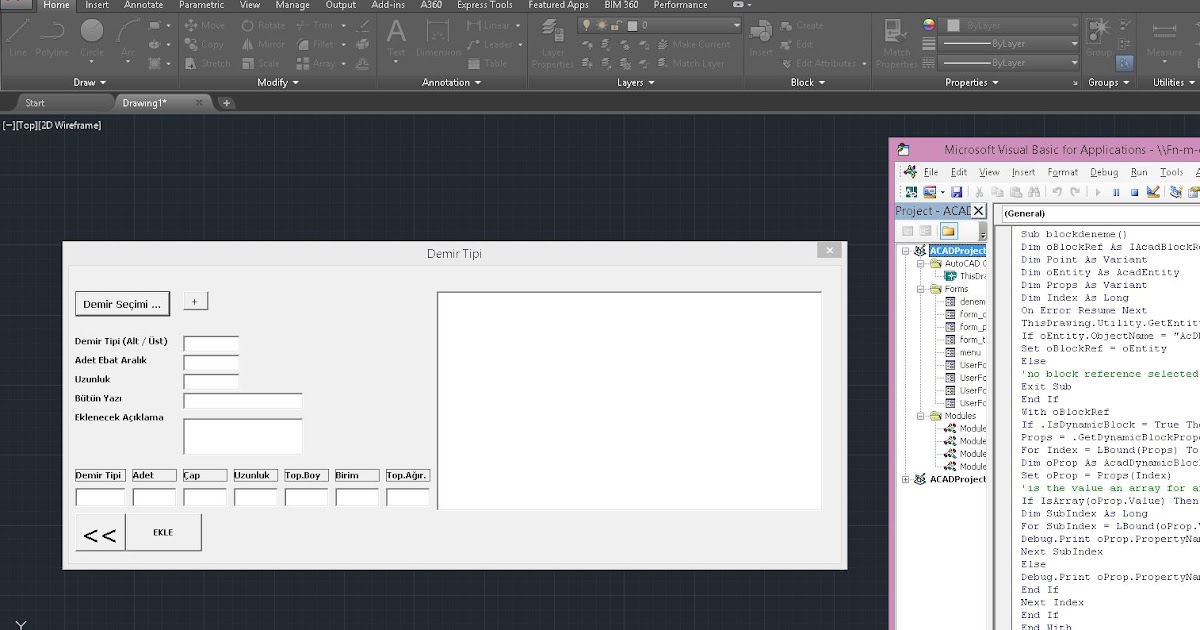 Autocad Vba