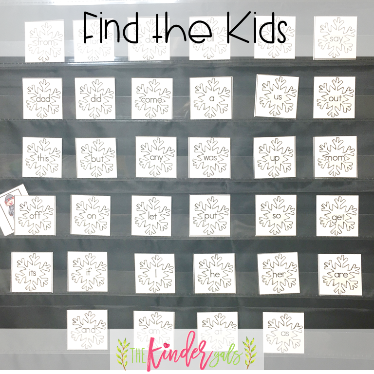 KinderGals: 6 Ways to Use the Pocket Chart in January