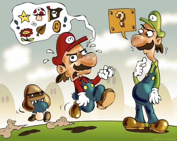 funny absurd: funny Super Mario Artwork