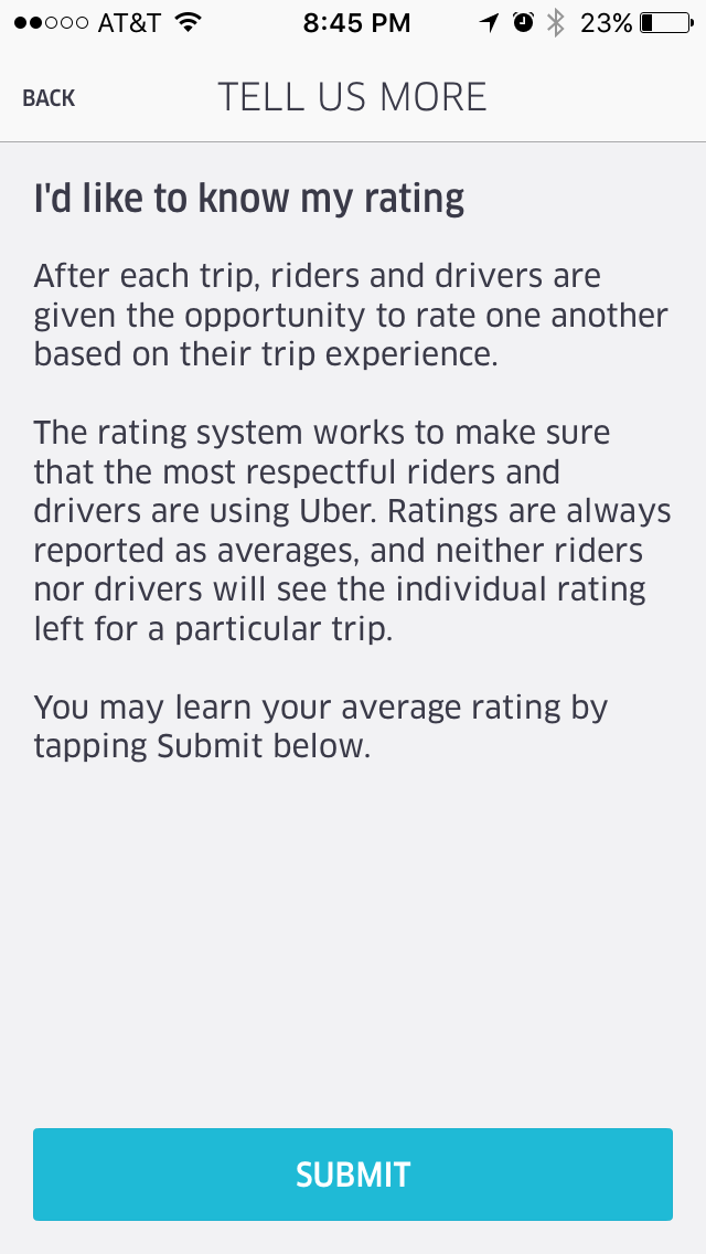 One Cool Tip .com: How to See Your Uber Passenger Rating