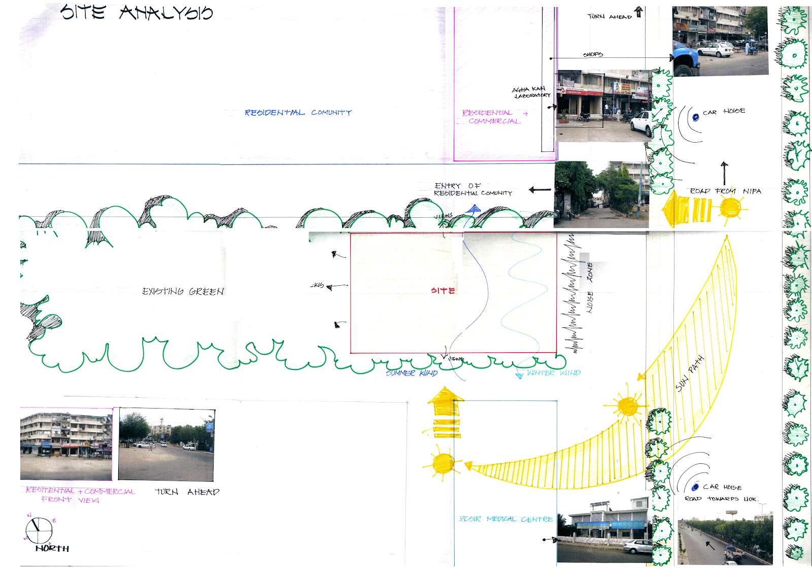 Design Studio-5: hospital site analysis and plan working drawings