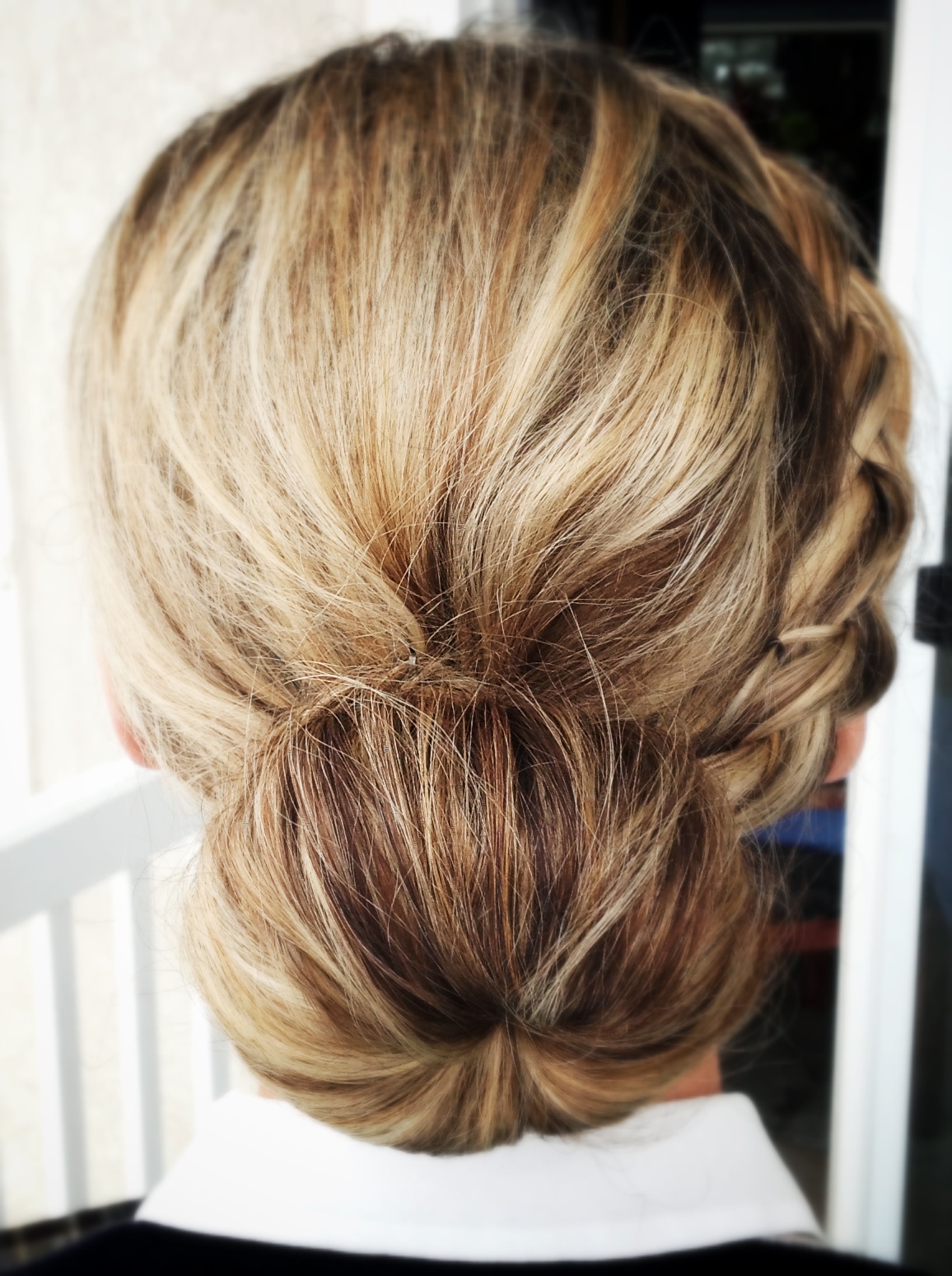Let's Get Pretty Again: Front Braid to Sock Bun