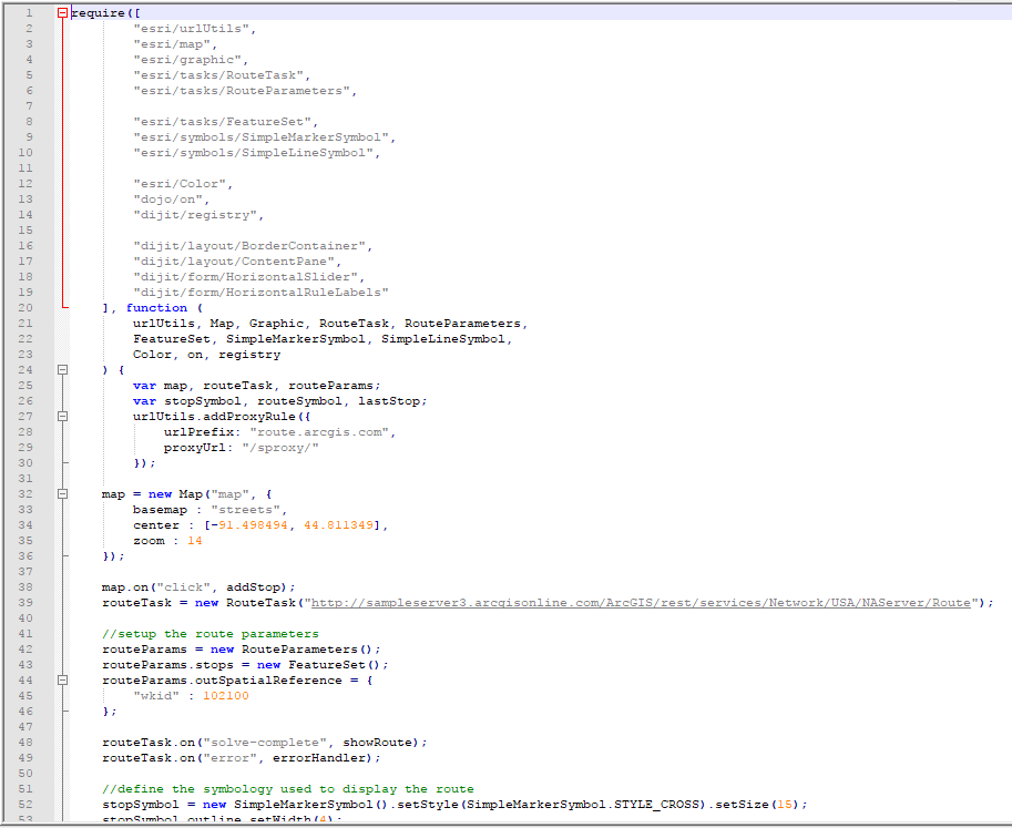Geography 455: Web GIS: Web GIS Lab 5: ArcGIS API for JavaScript 1