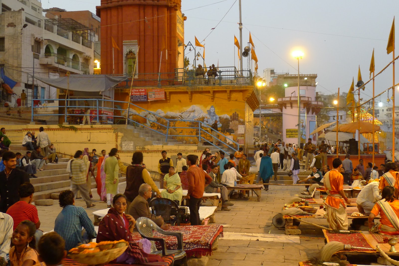 Randy's 50th Birthday Adventure: Varanasi - temples, ceremonies, deity ...
