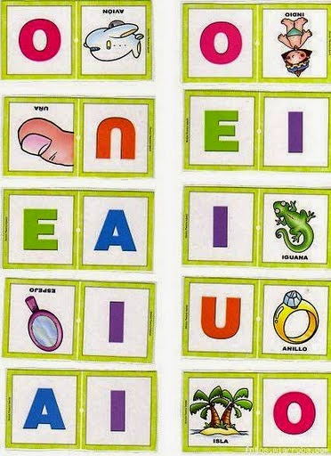 Blog de las educadoras. Luz María Enciso Pérez: Dominó de vocales