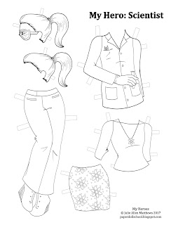 Paper Doll School: Paper Doll Collaboration 2017 - Our Heroes