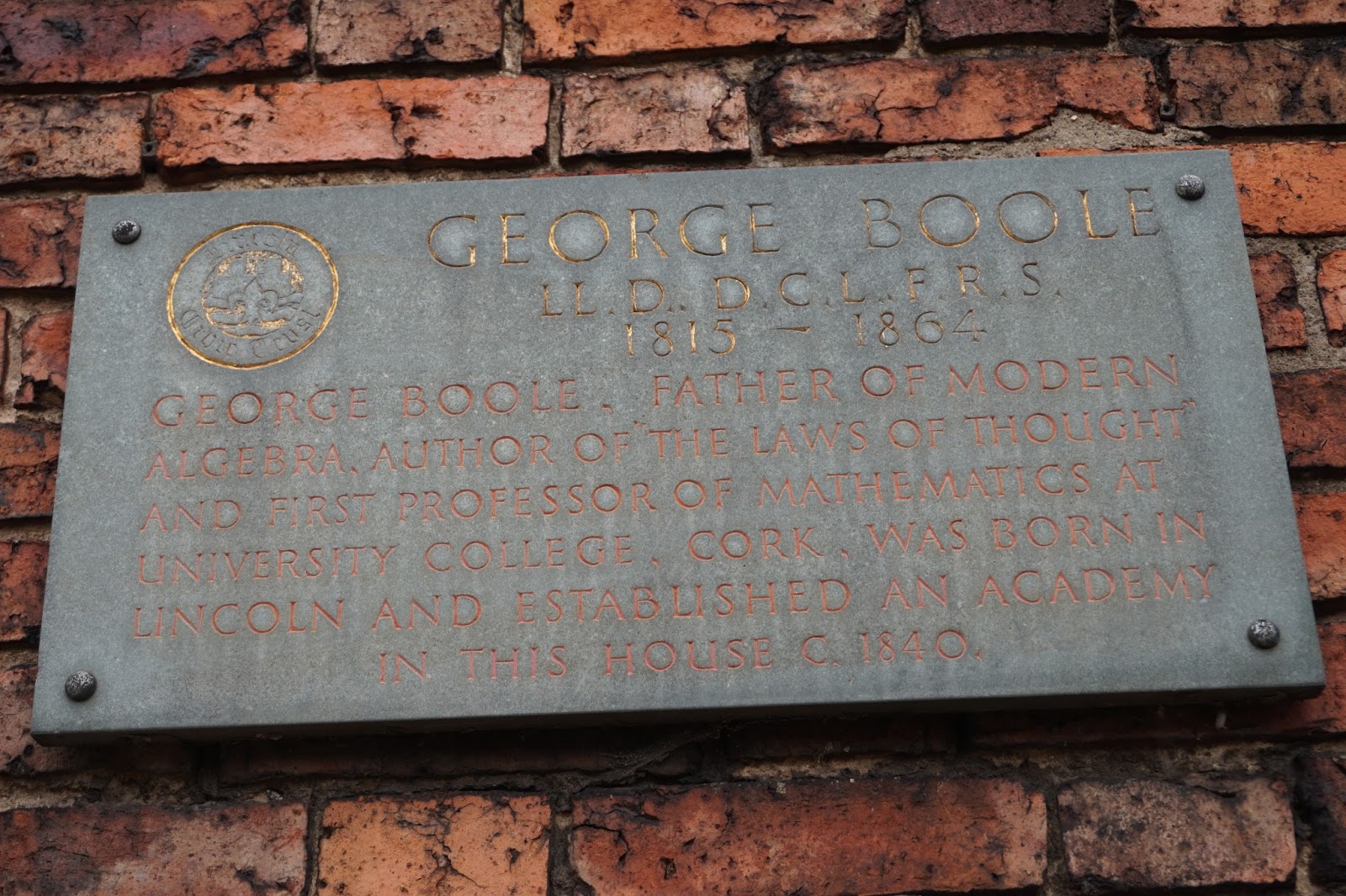A Mathematical History Tour: George Boole