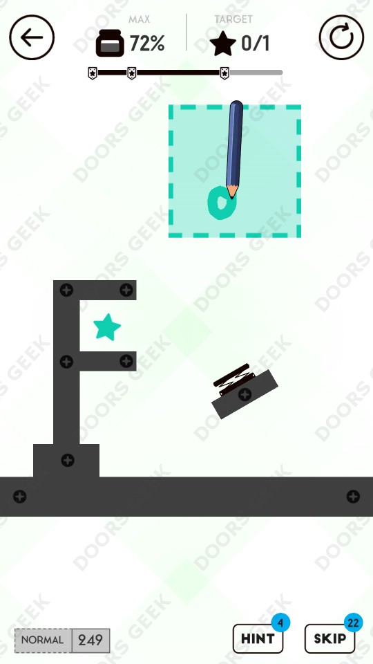 Draw Here Level 249 ~ Doors Geek