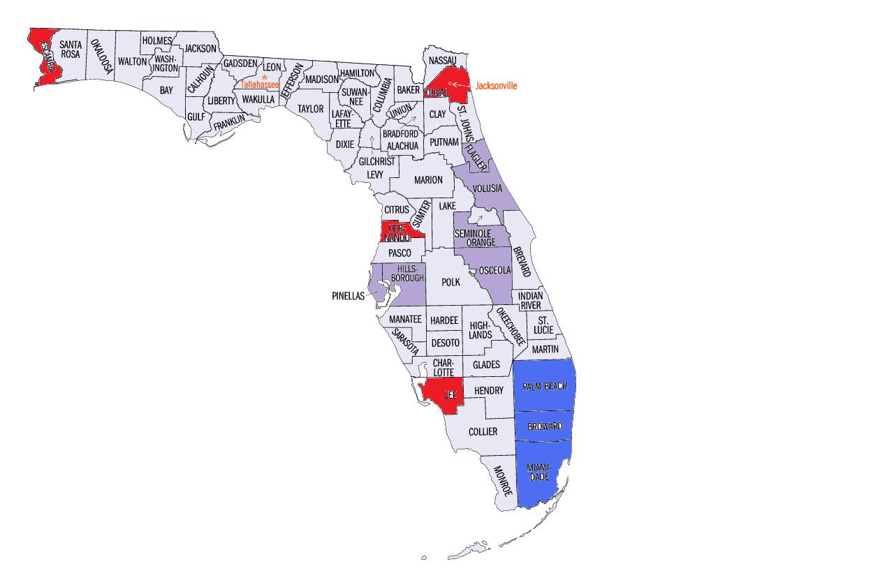 Mid Florida Map