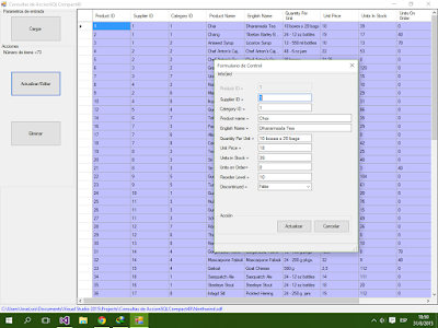Acciones [Actualizar y Eliminar] en base de datos SQL Compact 4.0